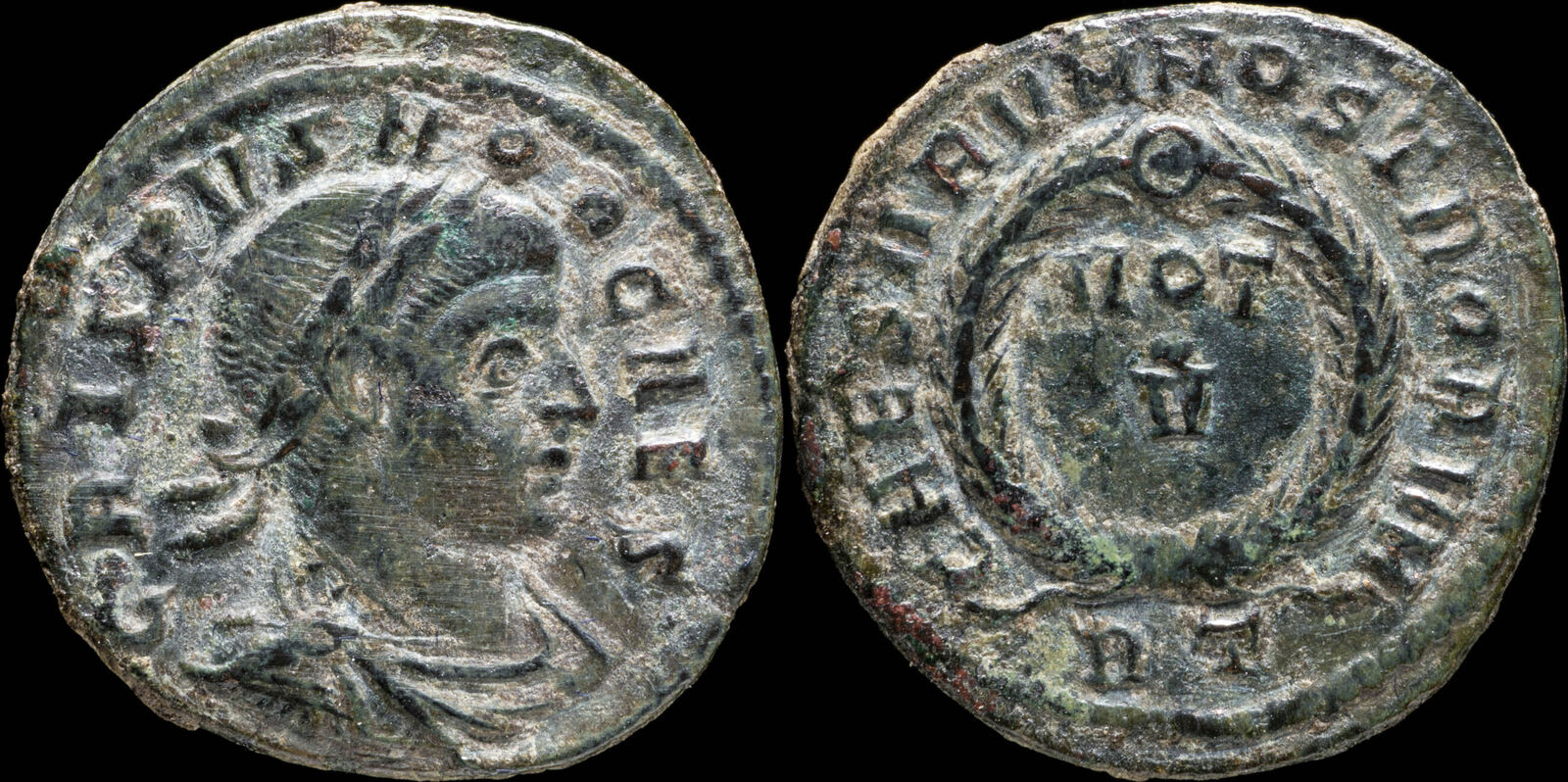 Roman Empire Crispus - CAESARVM NOSTRORUM VOT V, Rome - 20 mm / 2.85 gr ...