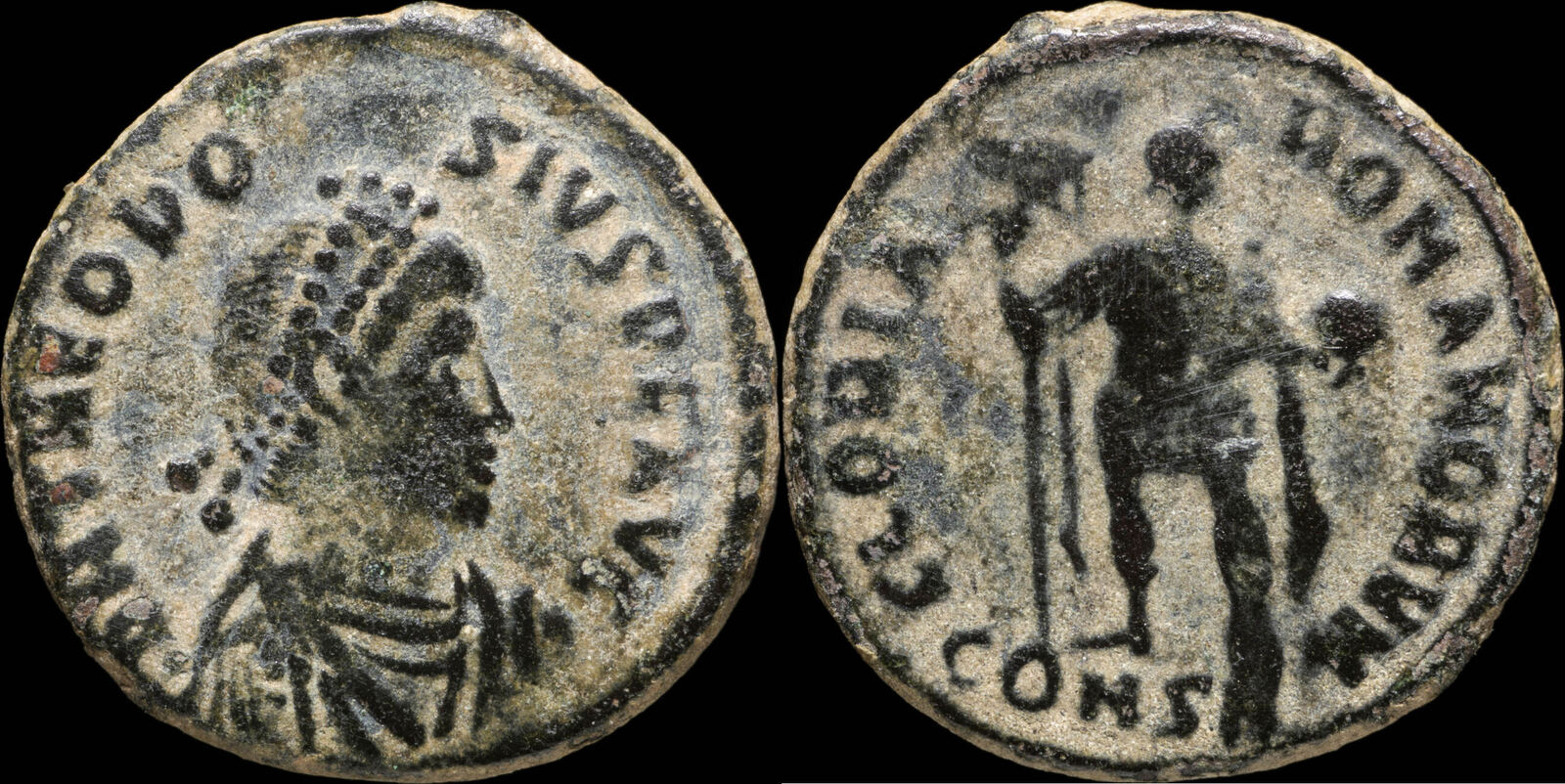 Roman Empire Teodosius I - GLORIA ROMANORVM, Constantinople - 21 mm / 5 ...
