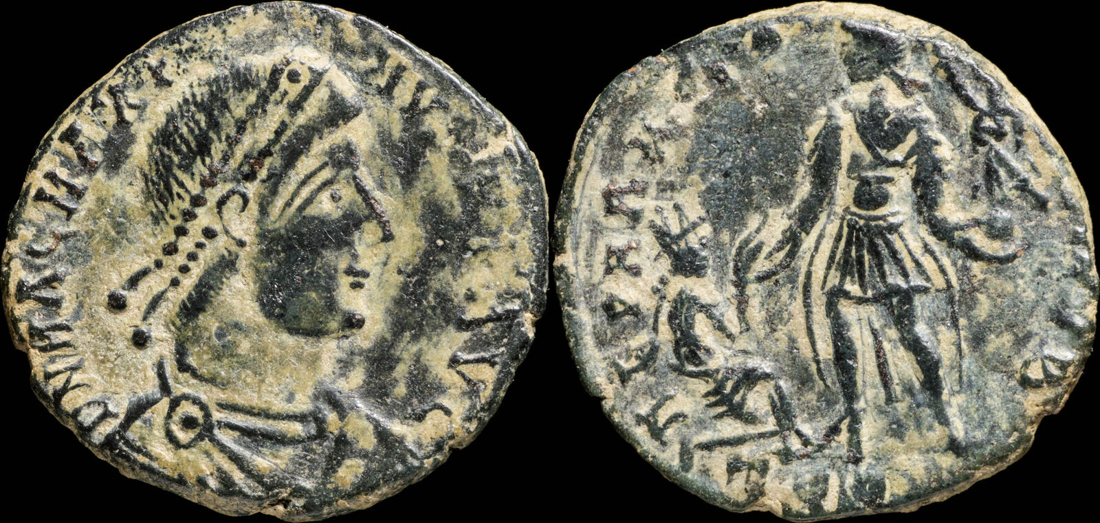 Roman Empire Magnus Maximus - REPARATIO REIPVB - 23 mm / 4.74 gr. ss ...