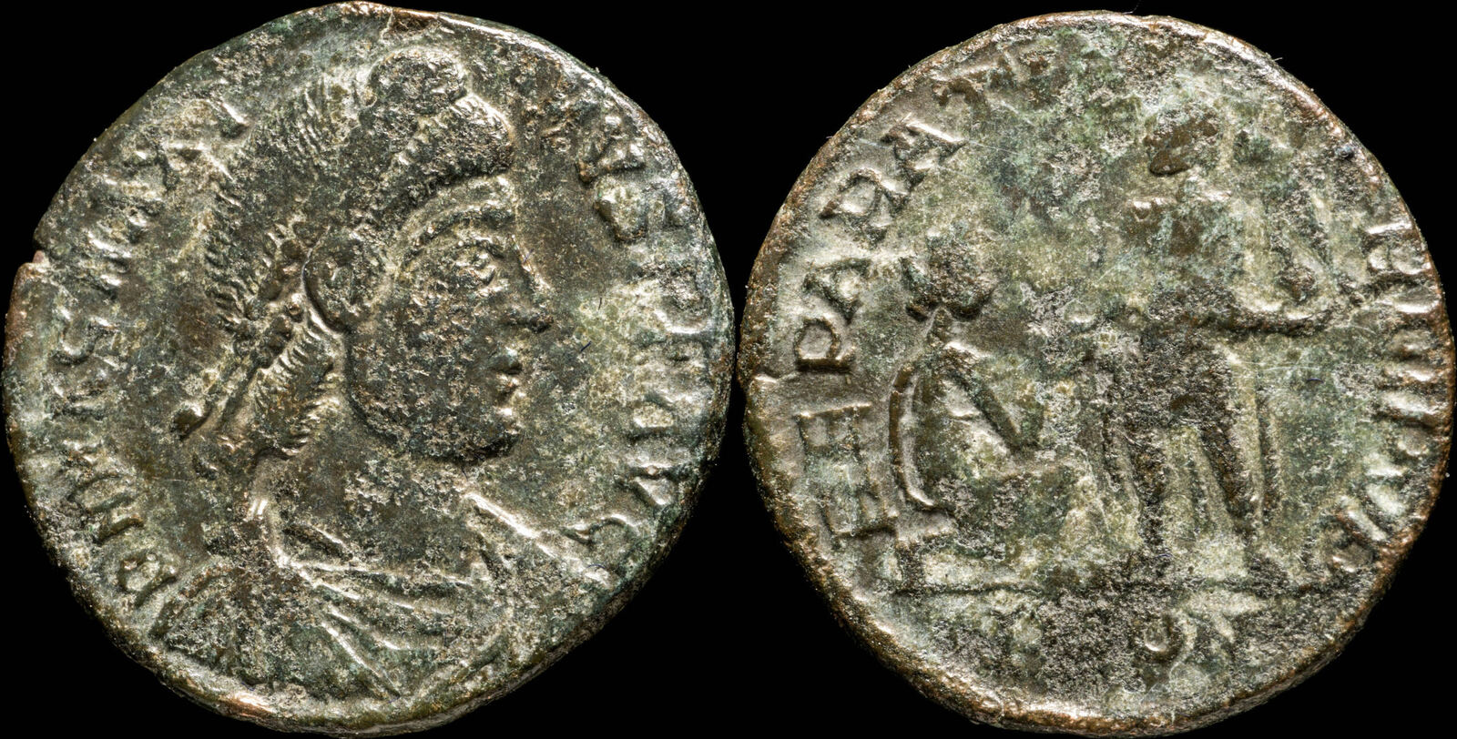 Roman Empire Magnus Maximus - REPARATIO REIPVB, Arles - 23 mm / 4.67 gr ...