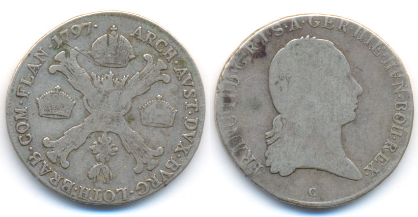 Habsburg: Franz II., 1792-1835 1/2 Taler 1797 C Prag ss- | MA-Shops