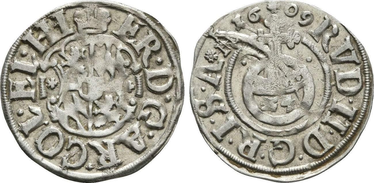 Hildesheim Bistum: 1/24 Taler 1609 Ernst von Bayern, 1573-1612: ss ...