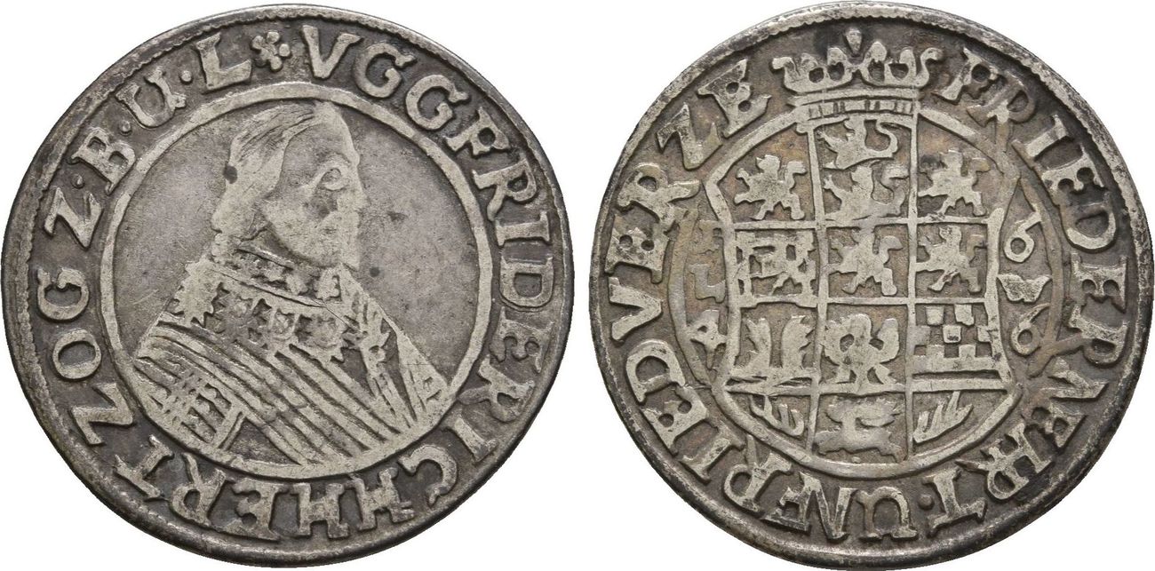 Braunschweig Lüneburg Celle: 1/8 Taler Clausthal 1646 LW Friedrich, 1636-1648: ss | MA-Shops