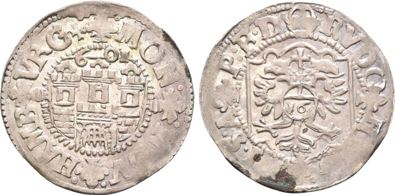 Hamburg Stadt: Doppelschilling zu 1/16 Taler 1601 ss-vz | MA-Shops