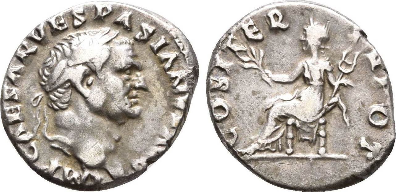 Römisches Kaiserreich: Denar Vespasian, 69-79: ss | MA-Shops
