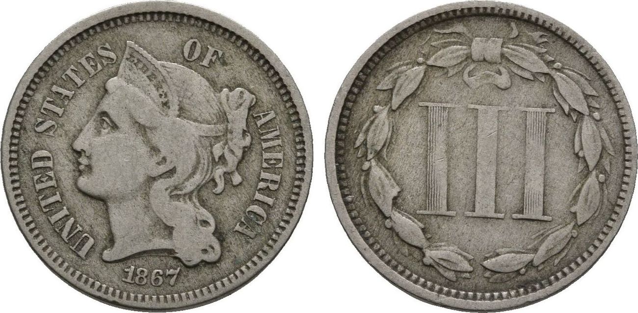 USA: 3 Cents 1867 ss | MA-Shops