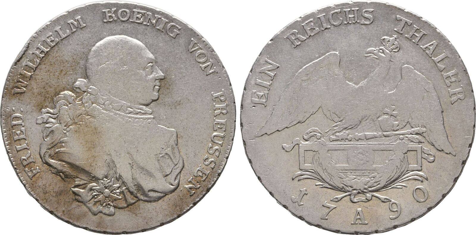 Preussen: Taler Berlin 1790 A Friedrich Wilhelm II, 1786-1797: ss- | MA ...