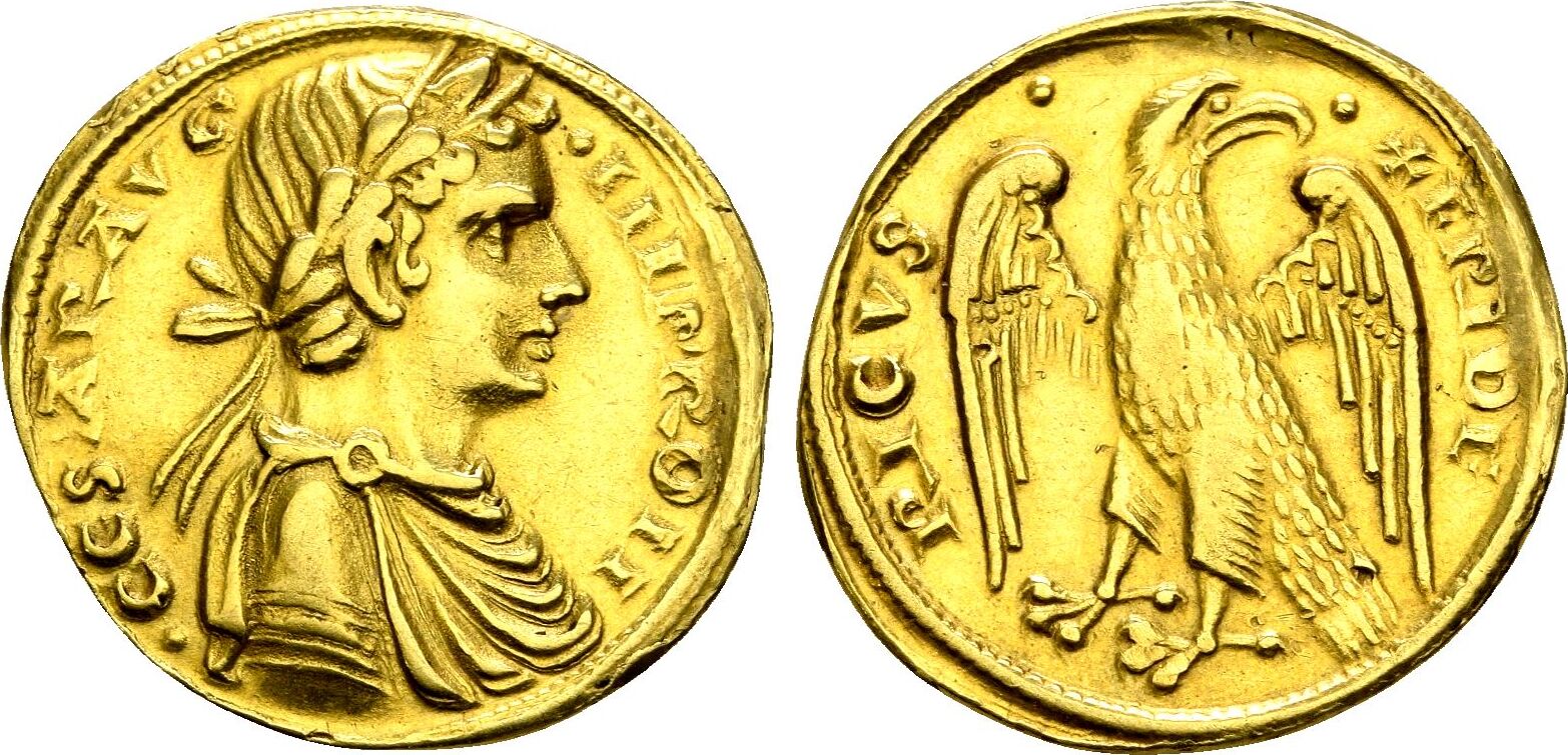 Italien Sizilien: Augustalis nach 1231 ss, Rand und Felder stark ...