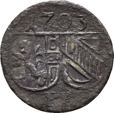 Salzburg Erzbistum: Einseitiger Pfennig 1703 Johann Ernst, 1687-1709 ...