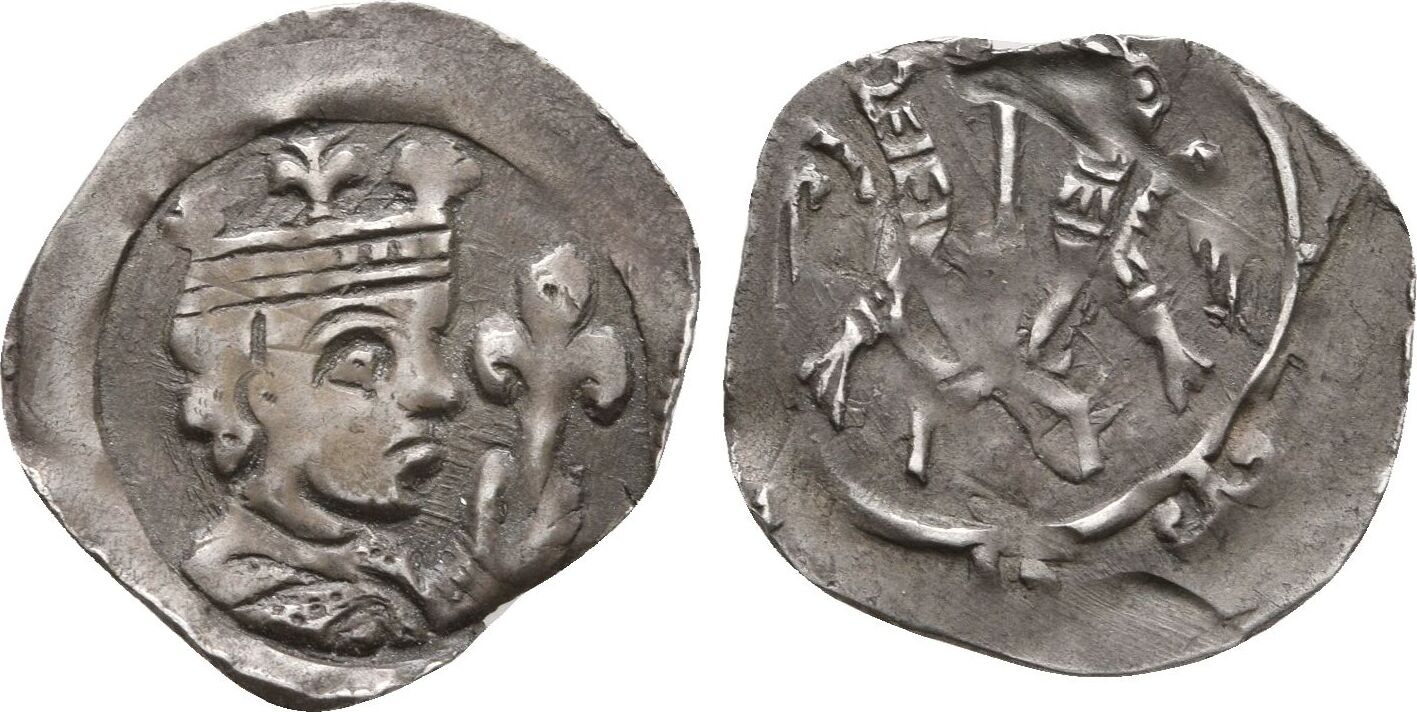 Nürnberg Königliche Münzstätte: Pfennig Heinrich VI. bis Interregnum ...