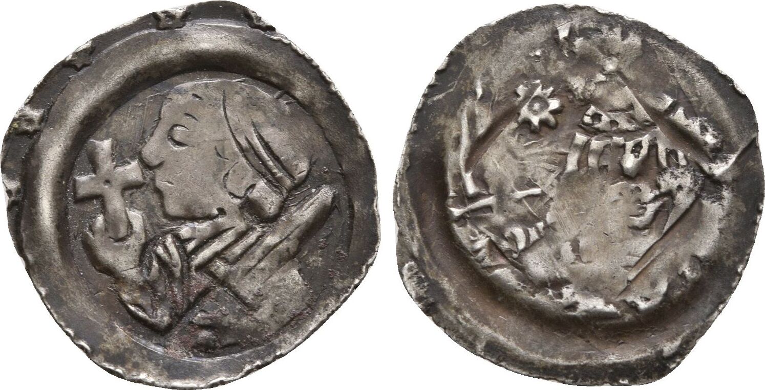 Nürnberg Königliche Münzstätte: Pfennig Heinrich VI. bis Interregnum ...