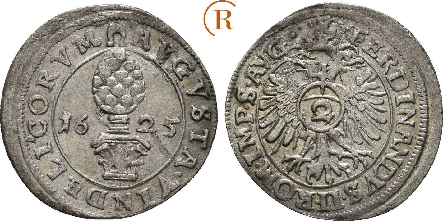 Augsburg Stadt: 2 Kreuzer mit Titel Ferdinand Ii. 1626 ss-vz | MA-Shops