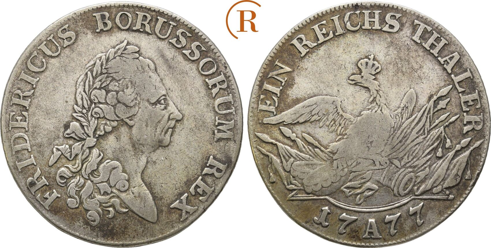 Preussen: Taler Berlin 1777 A Friedrich II. der Große, 1740-1786: ss ...