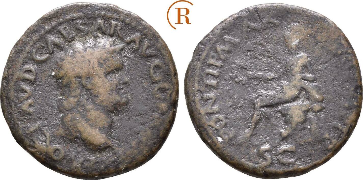 Antike. Römisches Kaiserreich: Dupondius Rom Claudius, 41-54: s | MA-Shops