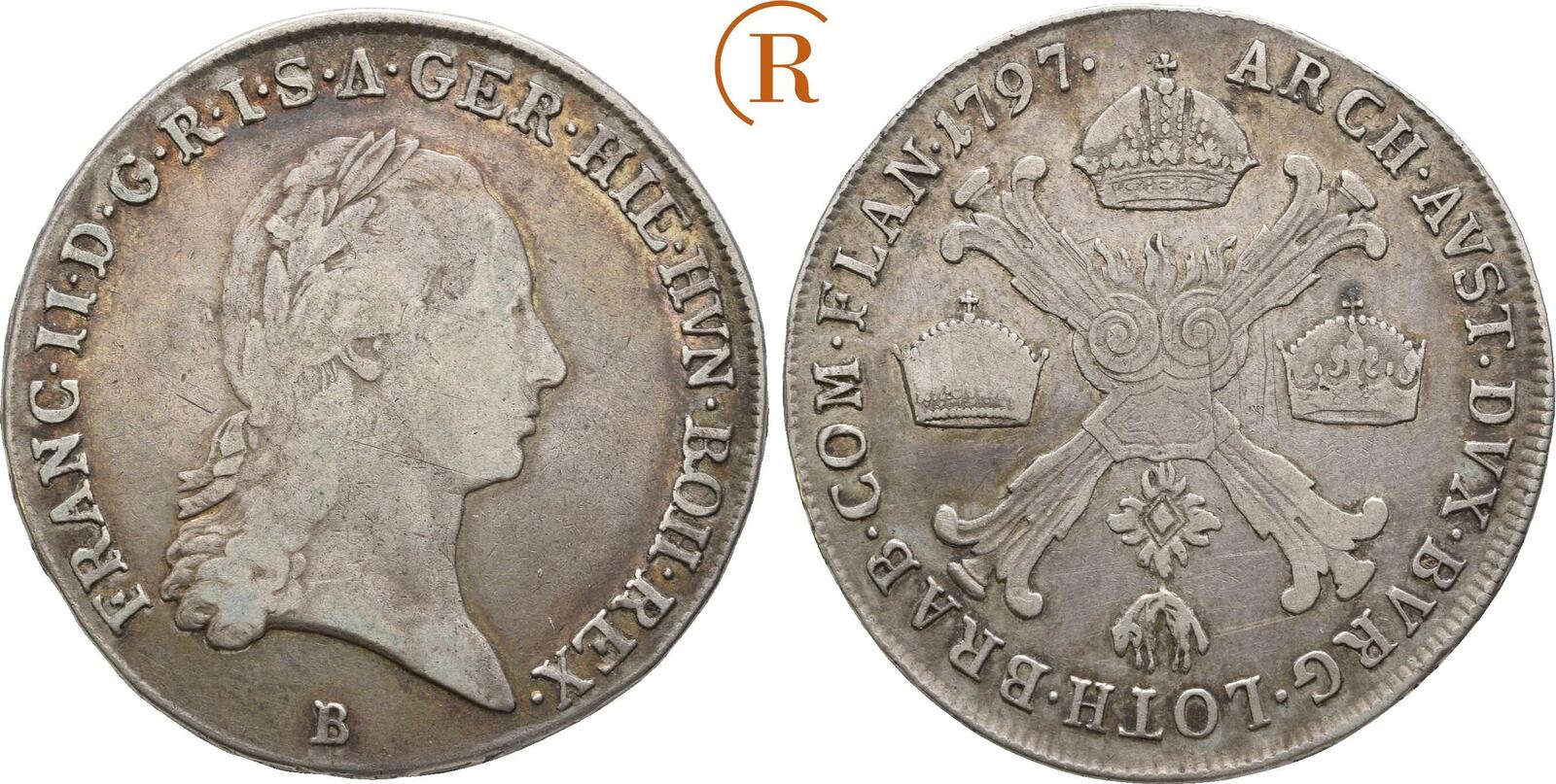 Habsburg: 1/2 Kronentaler Kremnitz 1797 B Franz II, 1792-1835: ss- | MA-Shops