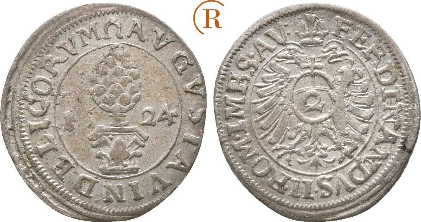 Augsburg Stadt: 2 Kreuzer 1624 ss+ | MA-Shops