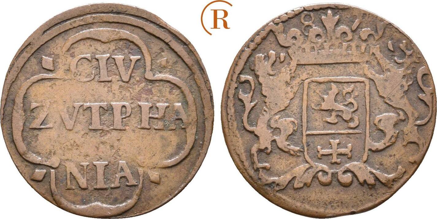 Niederlande: Zutphen: Duit 1687 ss gut ausgeprägt | MA-Shops