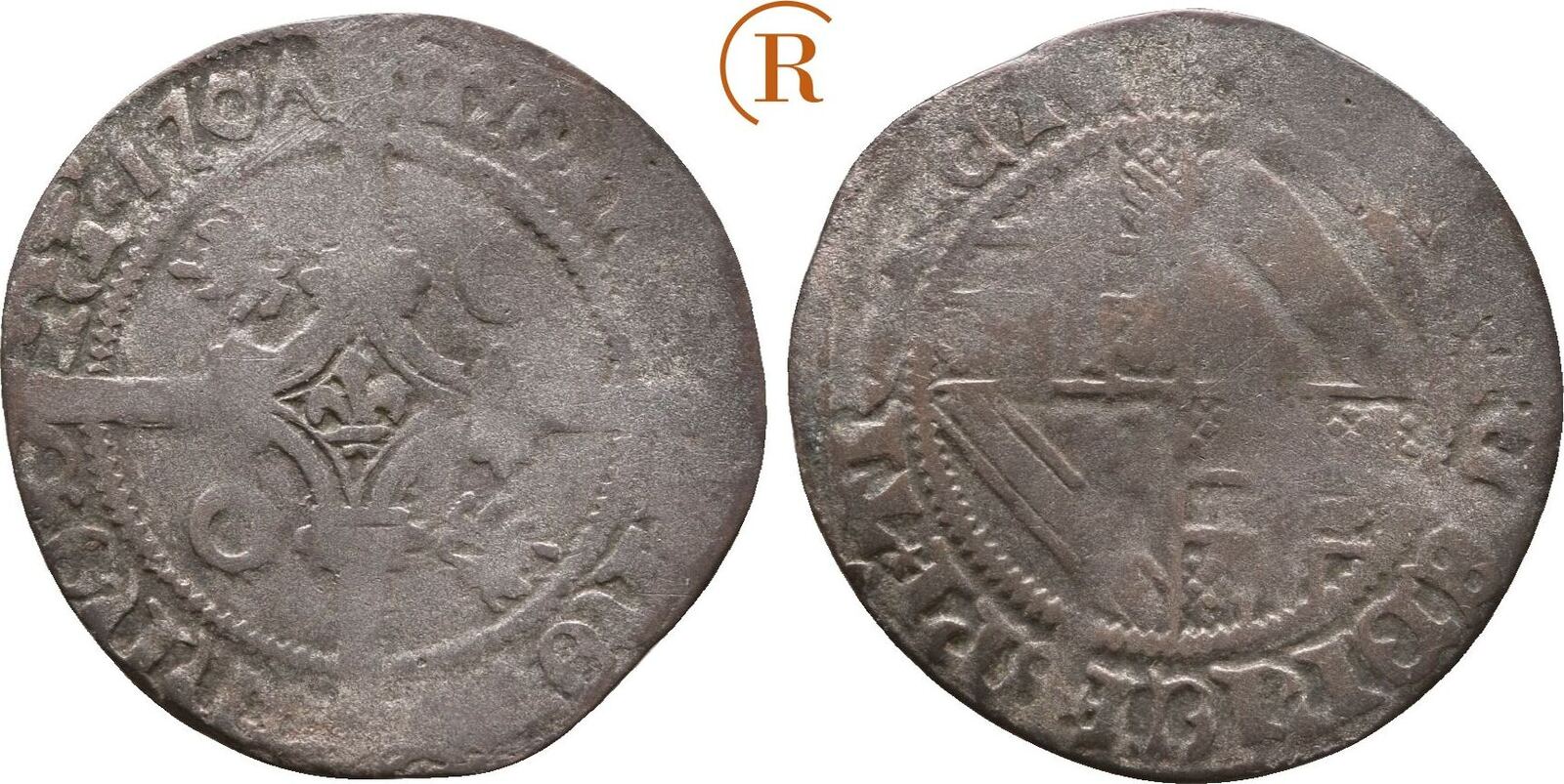 Niederlande Utrecht Bistum: 1/2 Stuiver 1507 Friedrich von Baden, 1496 ...