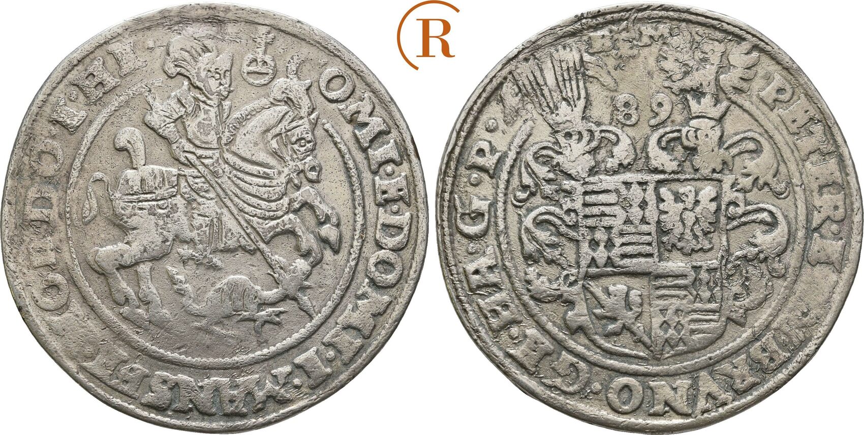 Mansfeld Friedeburg: Taler Eisleben 1589 Peter Ernst I, Bruno II ...