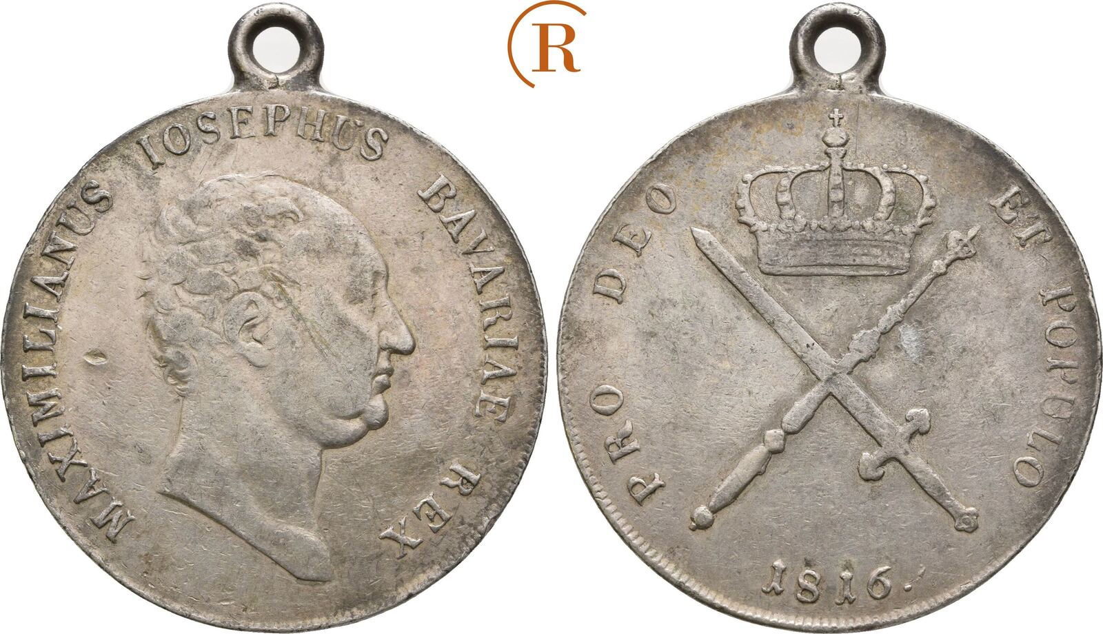 Bayern: Kronentaler 1816 Maximilian I. Joseph, 1806-1825: ss Henkel ...