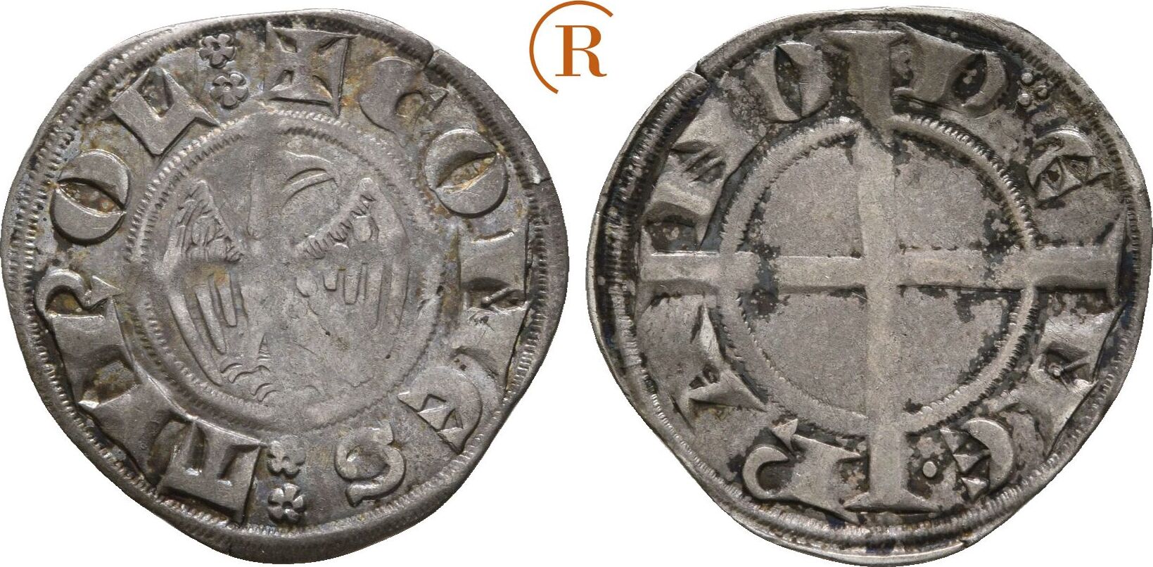 Tirol Grafschaft: Adlergroschen. Meran o.J. ( 1259-1275 ) Meinhard II ...