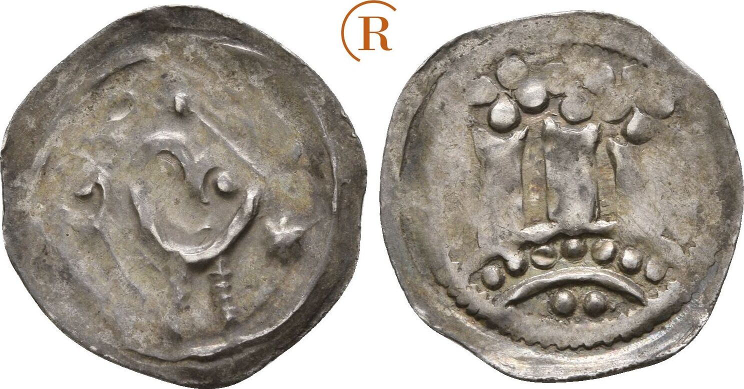 Salzburg Erzbistum: Pfennig. Friesach Eberhard I, 1147-1164: ss | MA-Shops