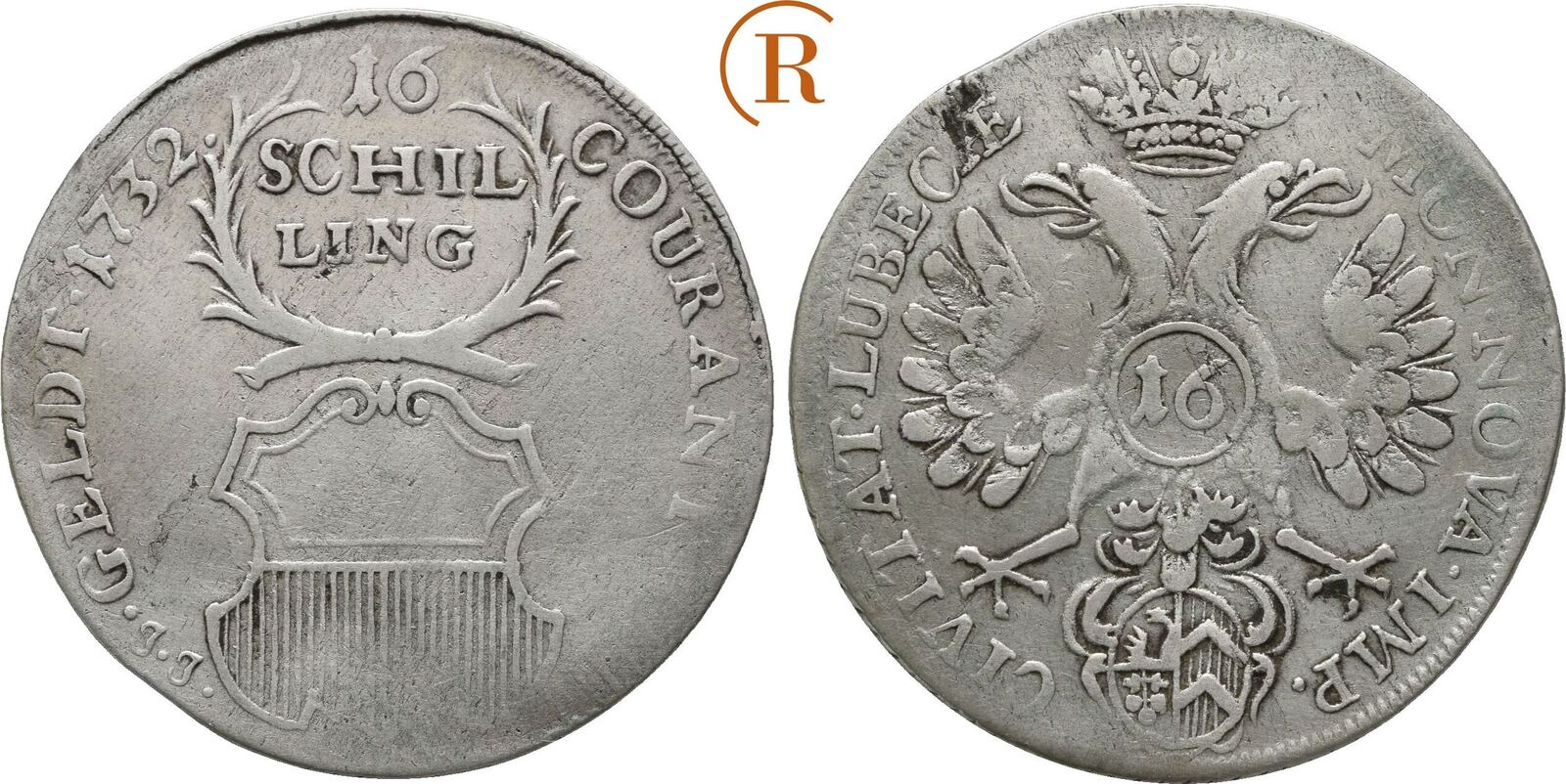 Lübeck Stadt: 16 Schilling 1732 ss | MA-Shops