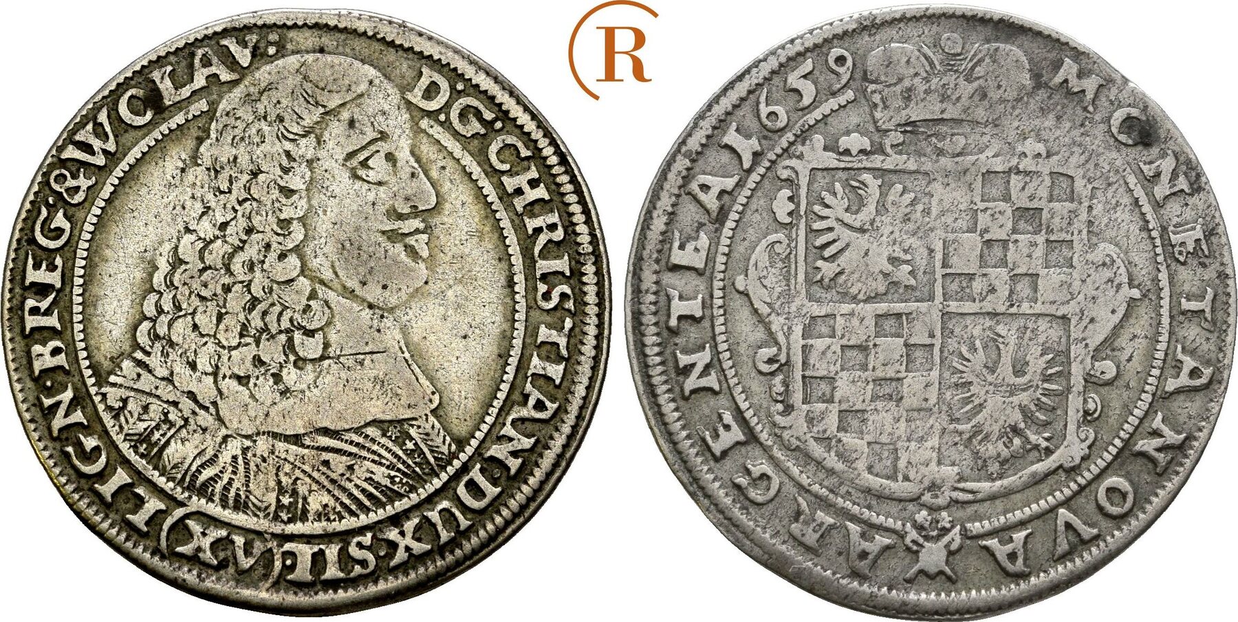 Schlesien Liegnitz Brieg: 15 Kreuzer 1659 Christian, 1639-1672: ss ...