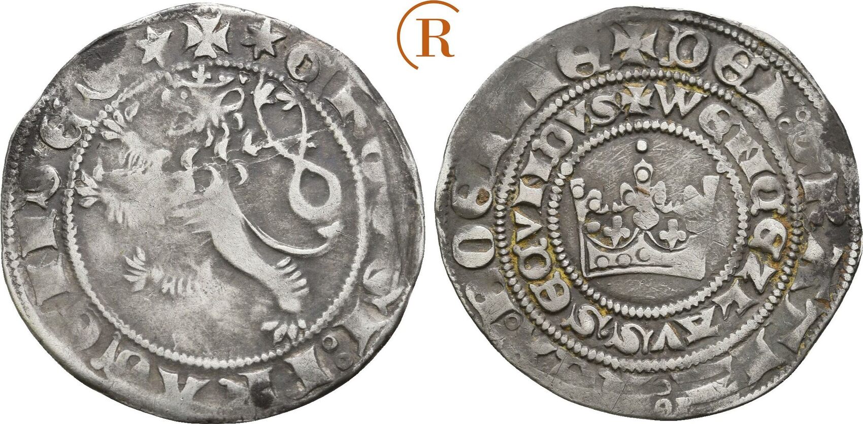 Böhmen Königreich: Prager Groschen Kuttenberg Wenzel II, 1278-1305: ss ...