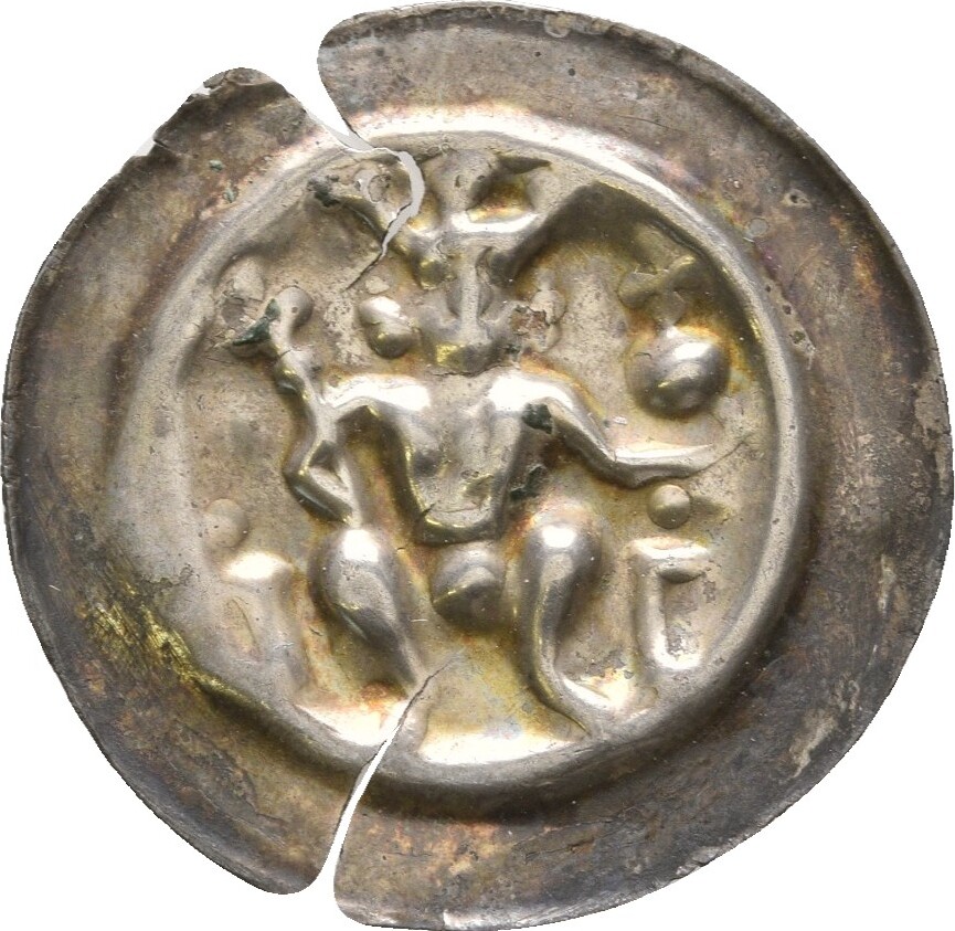 Frankfurt Reichsmünzstätte: Brakteat Richard von Cornwall, 1257-1272 ...