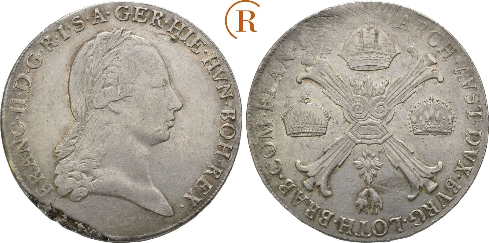 Habsburg: Kronentaler Prag 1797 C Franz II, 1792-1835: ss Schrötlingsfehler | MA-Shops