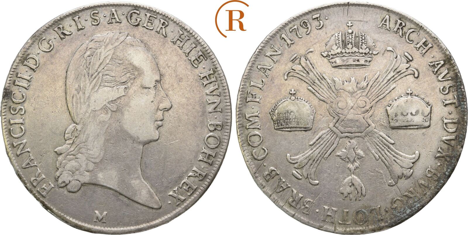 Habsburg: Kronentaler Mailand 1793 M Franz II, 1792-1835: ss | MA-Shops