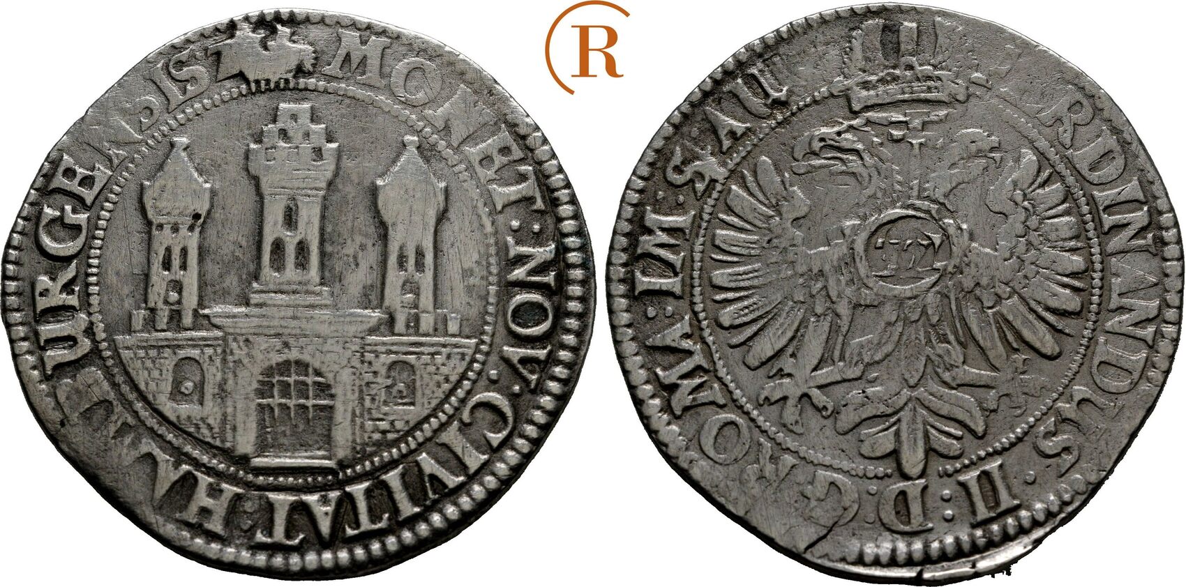 Hamburg Stadt: Taler 1621 ss Fundstück mit rauher Oberfläche | MA-Shops