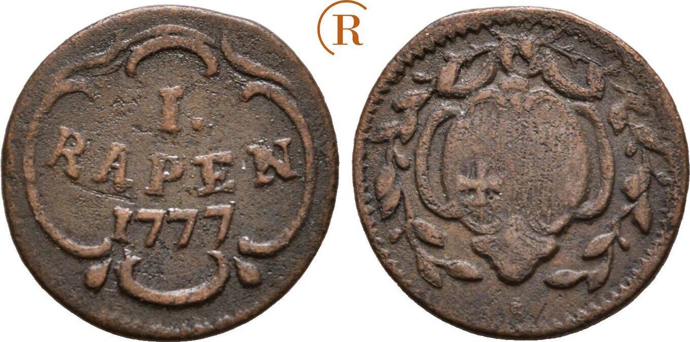 Schweiz Schwyz: 1 Rappen 1777 ss | MA-Shops
