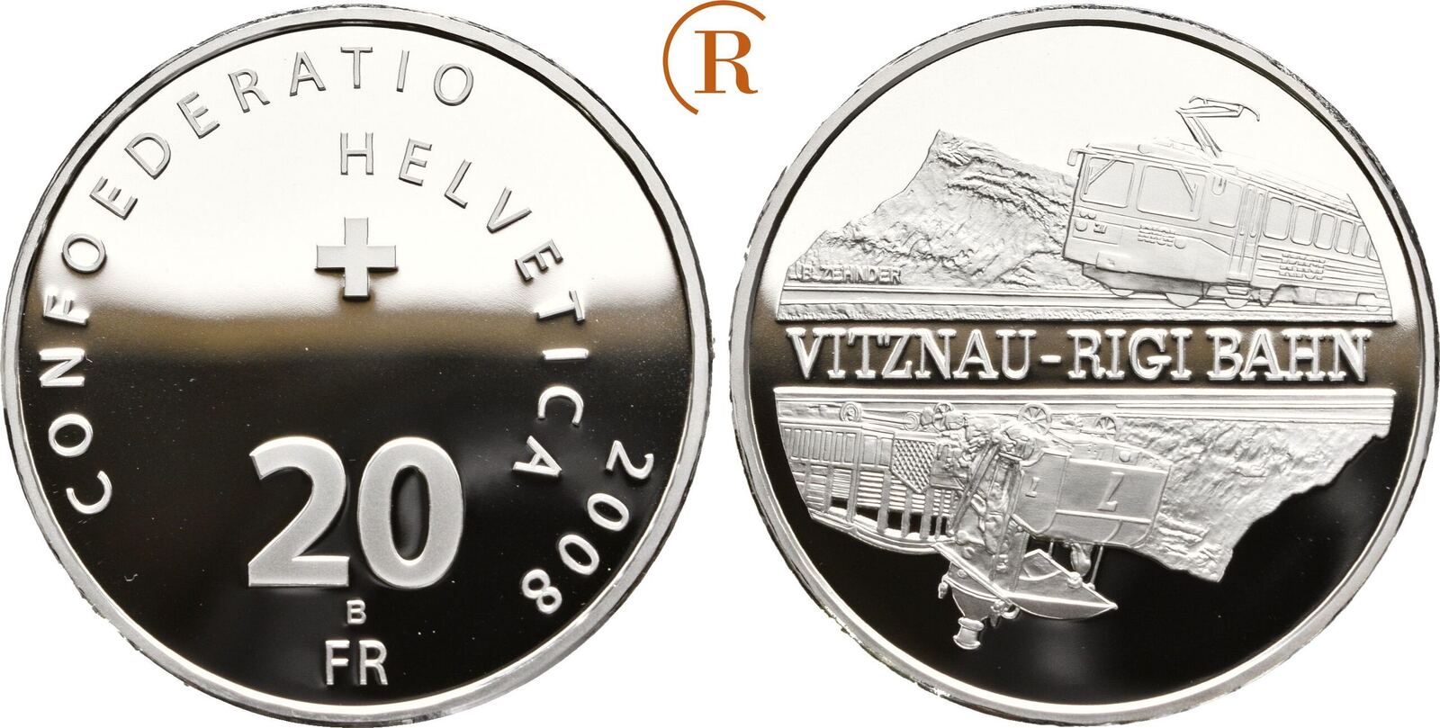 Schweiz: 20 Franken Fitznau Rigi Bahn 2008 PP | MA-Shops