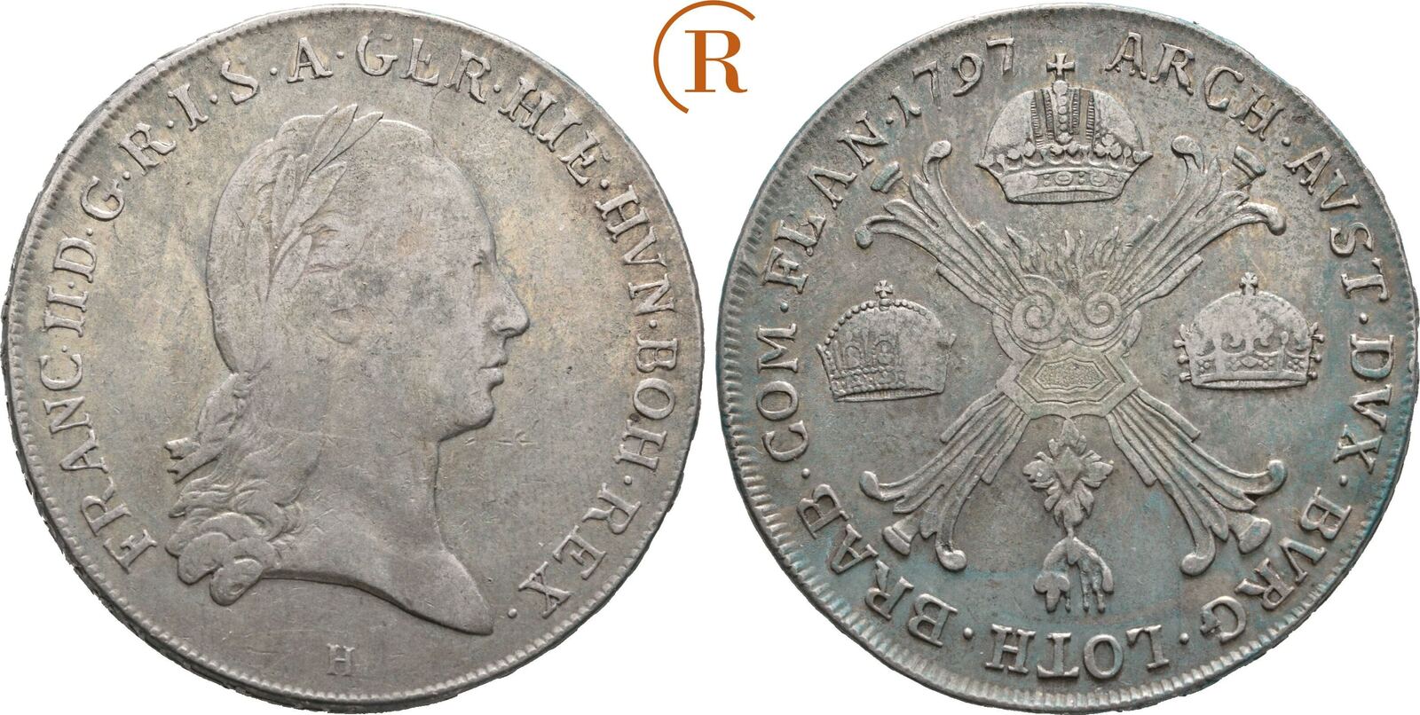 Habsburg: Kronentaler Günzburg 1797 H Franz II, 1792-1835: ss | MA-Shops