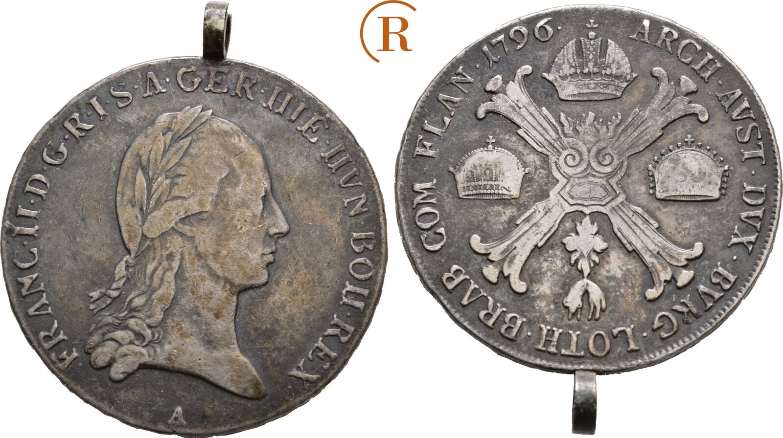 Habsburg: Kronentaler Wien 1796 A Franz II, 1792-1835: ss am alten Henkel | MA-Shops