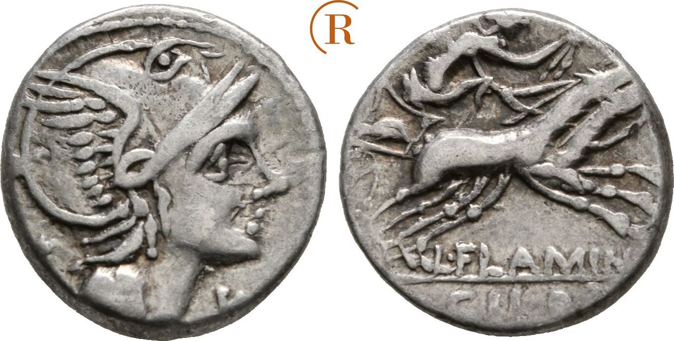 Römische Republik: Denar L. Flaminius Cilo, 109-108: ss | MA-Shops