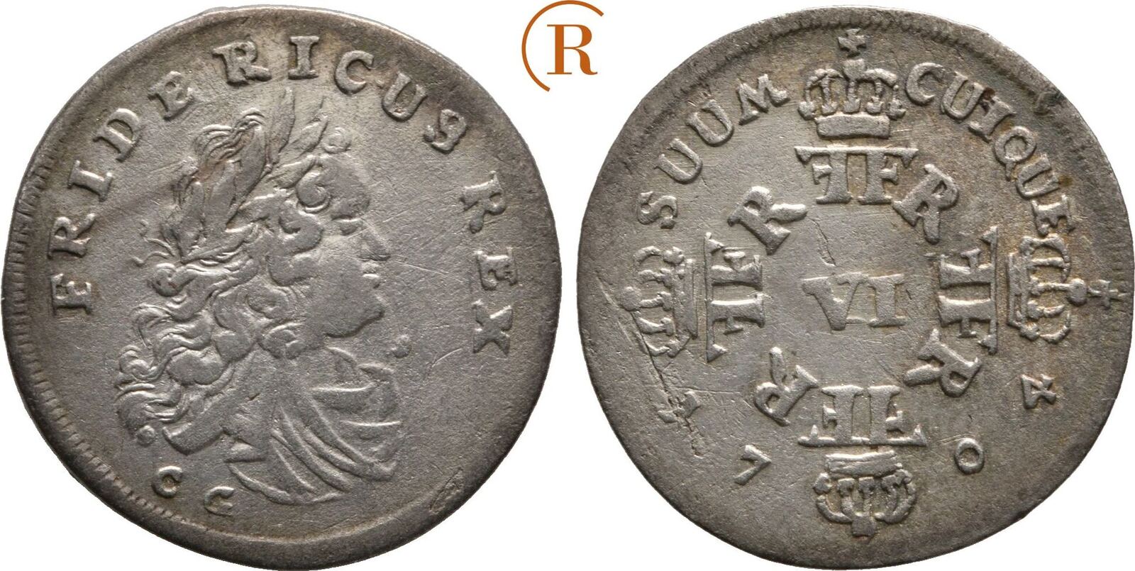 Preussen: 6 Gröscher Königsberg 1704 CG Friedrich I, 1701-1713: ss | MA ...