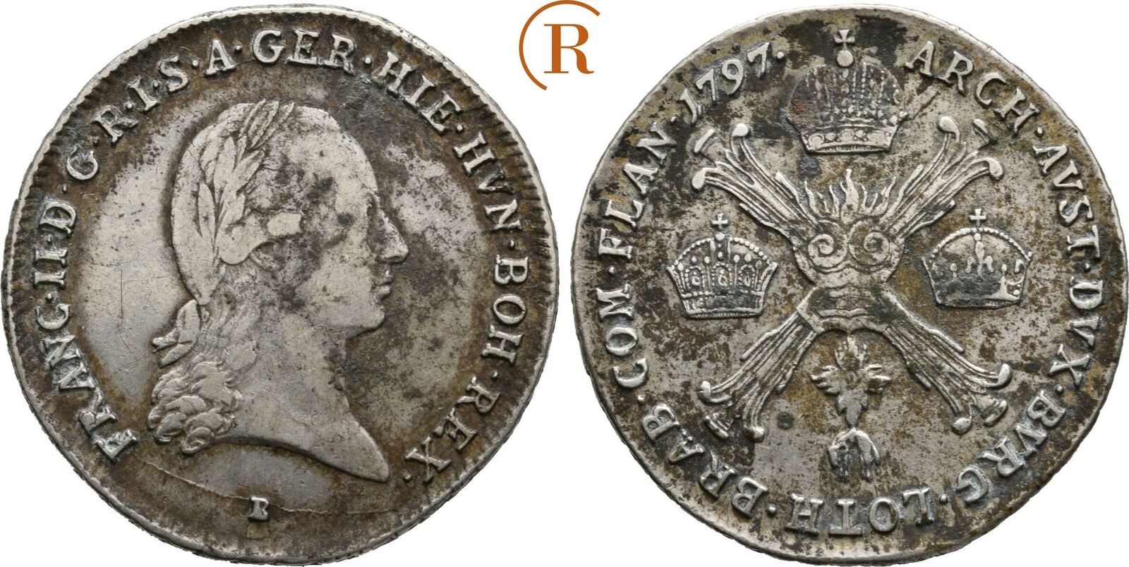 Habsburg: 1/4 Kronentaler Kremnitz 1797 B Franz II, 1792-1835: ss | MA-Shops