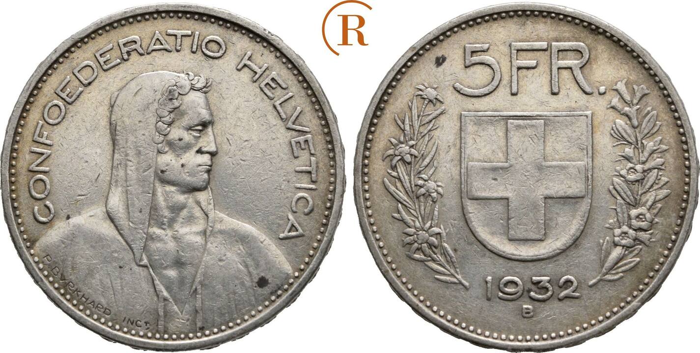 Schweiz: 5 Franken 1932 B ss | MA-Shops