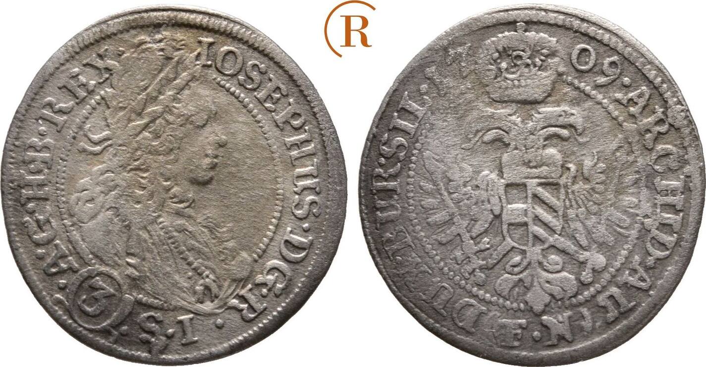Habsburg: 3 Kreuzer Breslau 1709 FN Josef I, 1705-1711: ss | MA-Shops