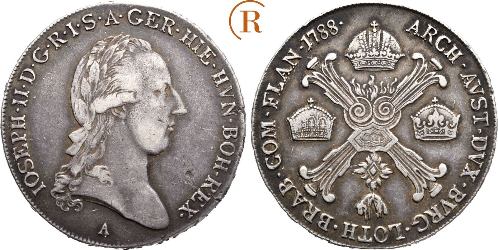 Habsburg: 1/2 Kronentaler Wien 1788 A Josef II, 1765-1790: ss | MA-Shops