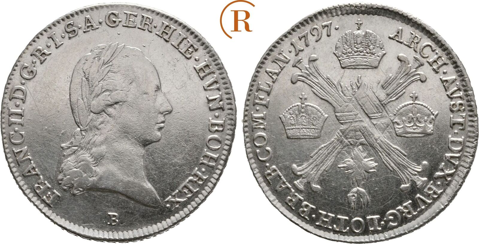 Habsburg: 1/4 Kronentaler Kremnitz 1797 B Franz II, 1792-1835: ss justiert | MA-Shops