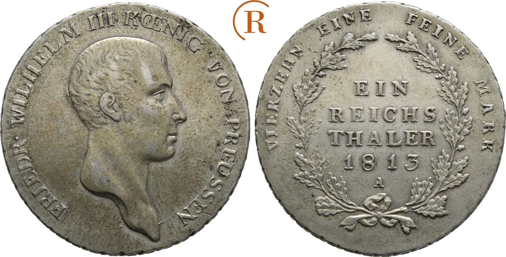 Preussen: Taler Berlin 1813 A Friedrich Wilhelm III, 1797-1840: ss+ gut ...