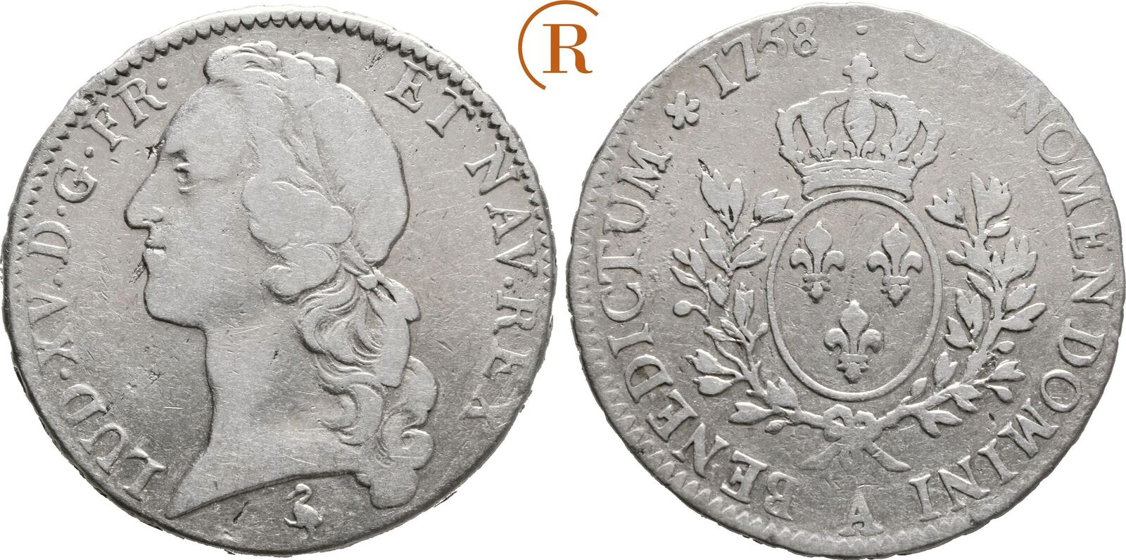 Frankreich: Ecu Paris 1758 A Ludwig XV, 1715-1774: ss | MA-Shops