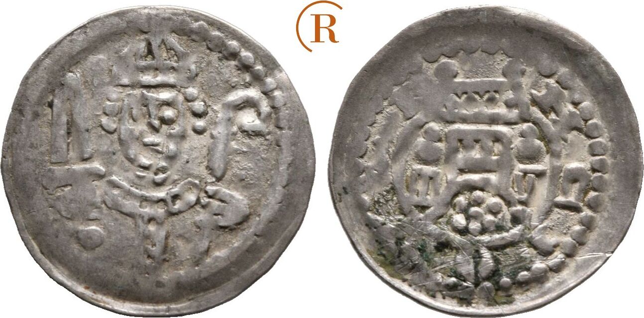Würzburg Bistum: Pfennig Berthold II. von Sternberg, 1274-1287: ss ...