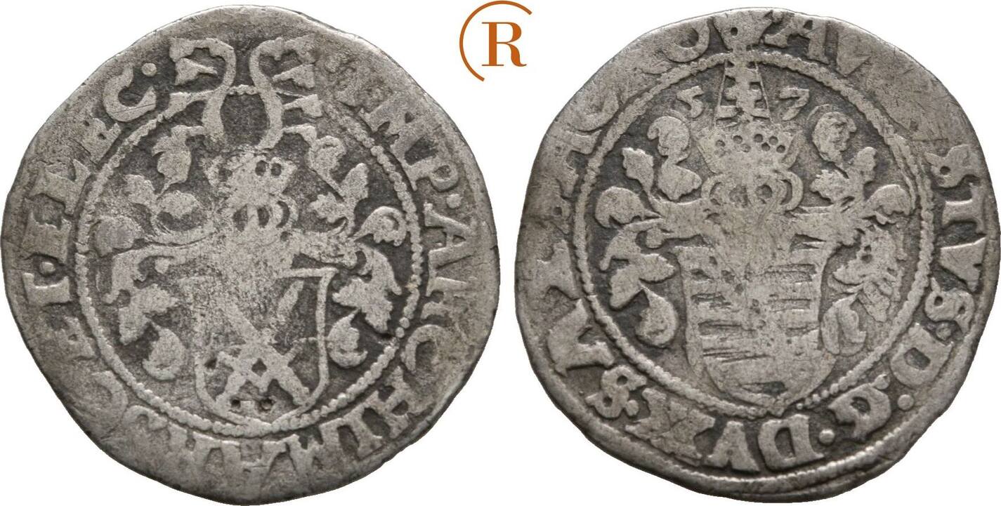 Sachsen: Groschen Dresden 1557 HB August, 1553-1586: ss-s | MA-Shops