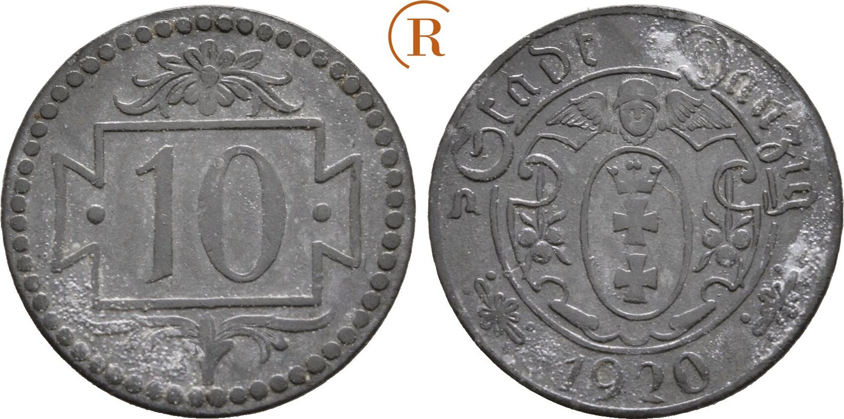 Danzig: 10 Pfennig 1920 ss-vz leicht korrodiert | MA-Shops