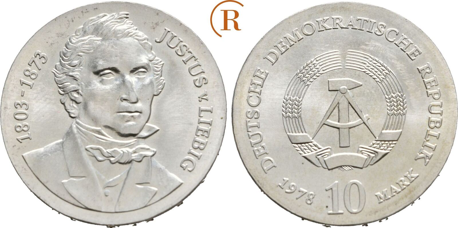 DDR: 10 Mark Justus von Liebig 1978 Stempelglanz | MA-Shops